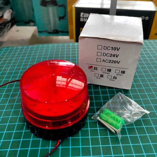 Jual lampu sirine merah rotary led emergency lampu darurat 220v 12v ...