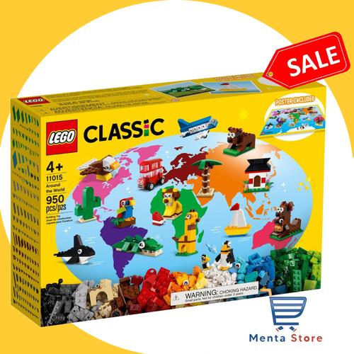 Jual LEGO Classic 11015 Around the World Poster Included Animal Plant ...