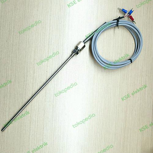 Jual Sensor panas KPL-113 PT100(5X200mm)drat M8 kabel 2mter (0-400°c ...