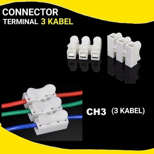 Jual Quick Connect 3 Wire Connector Spring Terminal Sambungan Kabel ...