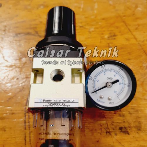 Jual Air Filter Regulator Serie AW 2000-02 Pamy - Regulator AW2000-02 ...