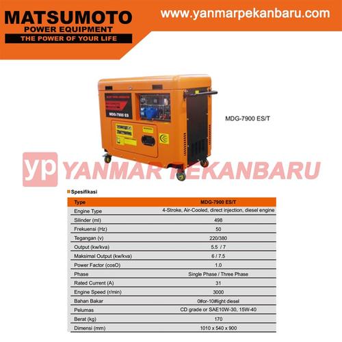 Jual Genset / Generator Set Silent Diesel MDG 7900 ES/T 6000 Watt ...
