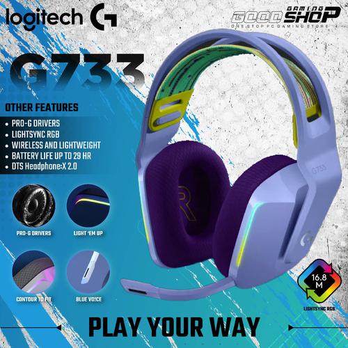 Jual Logitech G733 Lightspeed LILAC - Wireless Gaming Headset - Lilac ...