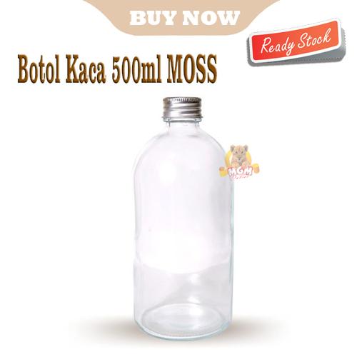 Jual MOSS Botol Kaca 500ml Botol kopi coffee bottle juice tutup ...