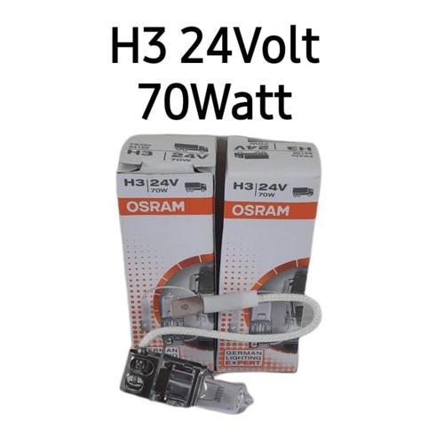 Jual OSRAM H3 H-3 24V 70W 100W Bohlam Foglam Fog Lamp Headlamp Halogen ...