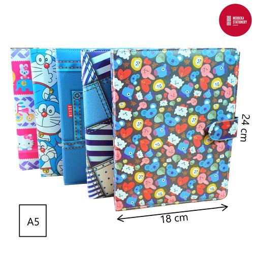 Jual Binder/Map/Buku/Book/Organizer Note Kulit Tebal B9776 Kancing ...