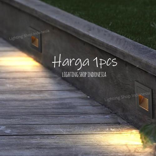 Jual L204 lampu tangga led waterproof segi kotak stairs lamp step light ...
