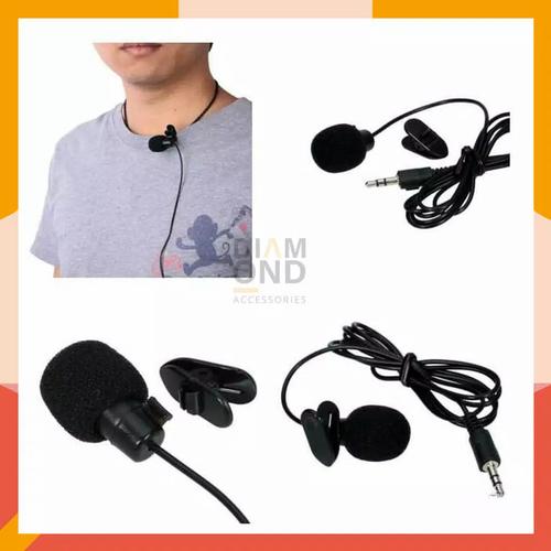 Jual Mic clip on Vlogger Mikrofon smule Audio Jack Microphone Vlog ...