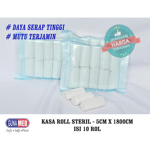 Jual KASA ROLL STERIL 5CM (ISI 10) / KASA PERBAN/ KASA STERIL - Kab ...