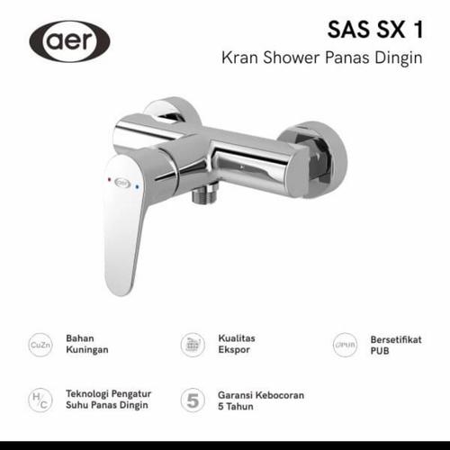 Jual Kran Shower Mixer AER SAS SX 1 / kran shower panas dingin ...