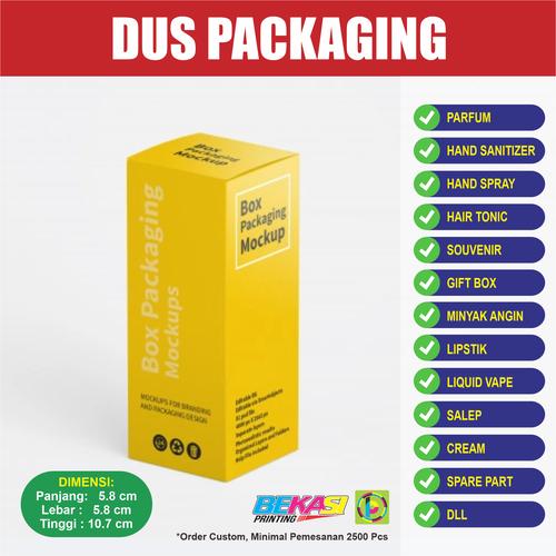Jual 5.8x5.8x10.7 Box Packaging Dus Kemasan Botol Spray Parfum Spare ...