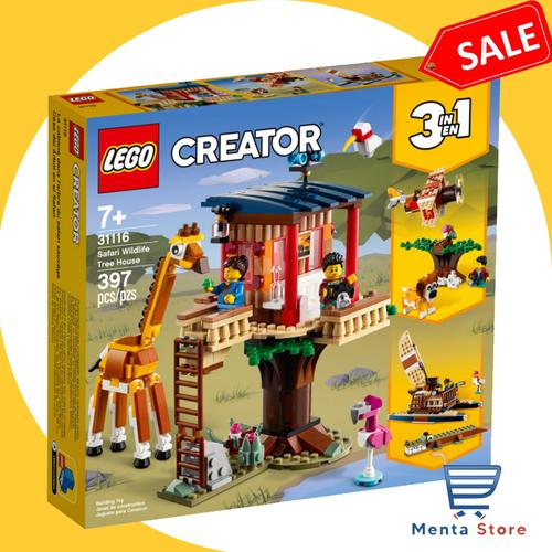 Jual LEGO Creator 31116 Safari Wildlife Tree House 3 in 1 Model Africa ...