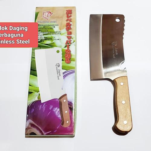 Jual Golok Daging Stainless Serbaguna Gagang Kayu B-255 - Jakarta Barat ...