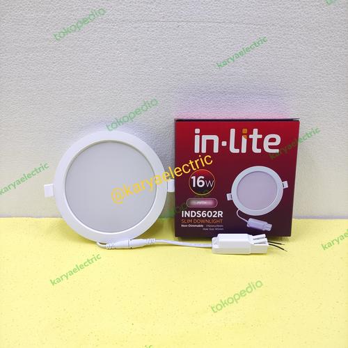 Jual LAMPU PANEL SLIM DOWNLIGHT IN-LITE INLITE LED INDS602R 16WATT ...