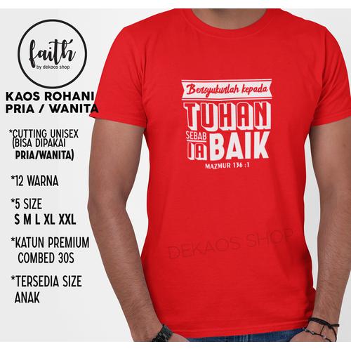 Jual KAOS ROHANI KRISTEN / KAOS ROHANI PRIA WANITA /KAOS SALIB /DEKAOS ...