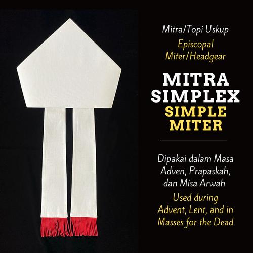 Jual Mitra Uskup Simplex Topi Uskup Untuk Misa 57 Kota Surabaya