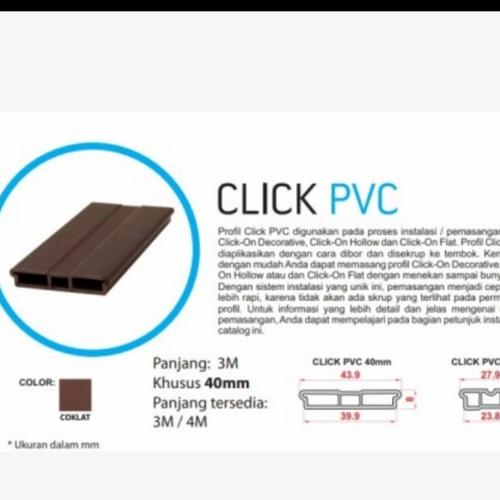 Jual Click PVC Duma 30mm -40mm - Cokelat, ClickPVC30mm 3m - Jakarta ...