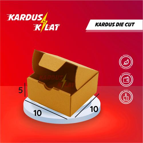 Jual Kardus Die Cut 10x10x5 - Dus Kardus Kue Roti Pizza Hampers Baju ...