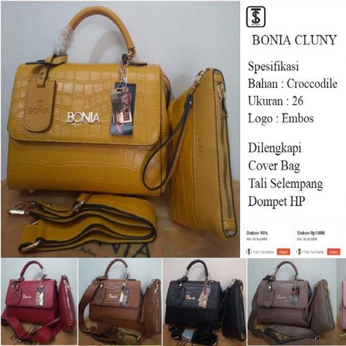 Jual Tas Bonia Croco Premium | Tas Selempang Wanita Cluny Crocco Import ...