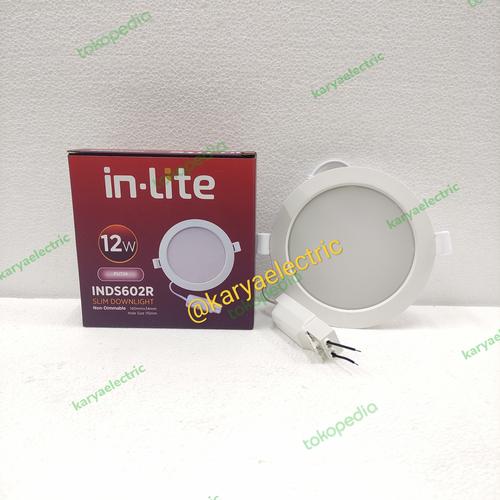 Jual LAMPU PANEL SLIM DOWNLIGHT IN-LITE INLITE LED INDS602R 12WATT ...