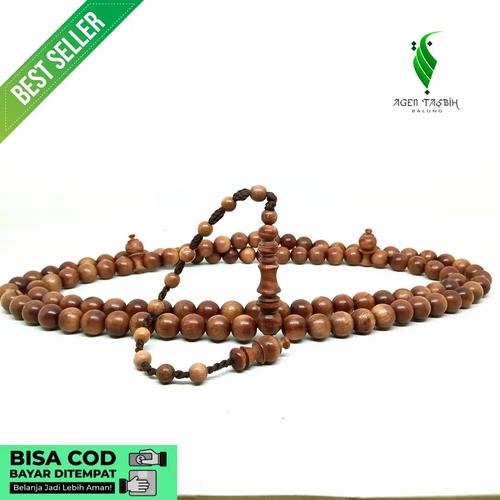 Jual Tasbih Kayu Setigi Laut ORIGINAL, Tasbih Muslim 99 Butir - 10mm ...