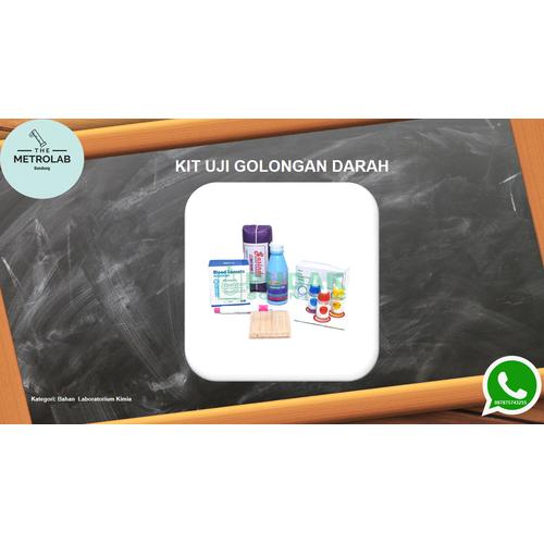 Jual Kit Uji Golongan Darah | Blood Test Kit - Kab. Bandung - Metrolab ...