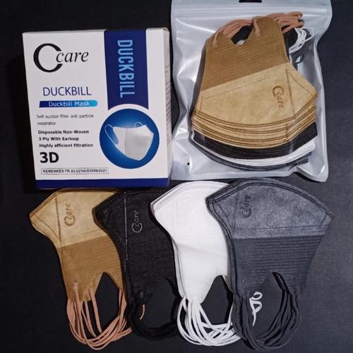 Jual Masker Duckbill C care / ocare premium 1Box isi 50pcs - DB Putih ...