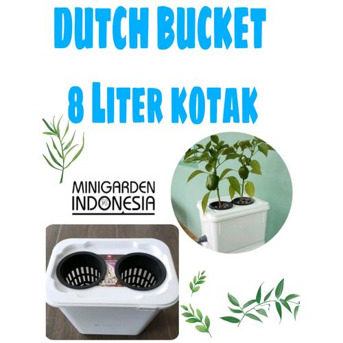 Jual PAKET DUTCH BUCKET LENGKAP + 2 NETPOT MODEL KOTAK 2LUBANG +KNEE ...
