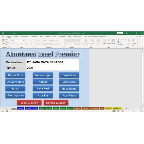 Jual PROGRAM APLIKASI AKUNTANSI LAPORAN KEUANGAN JASA VERSI EXCEL PLUS ...