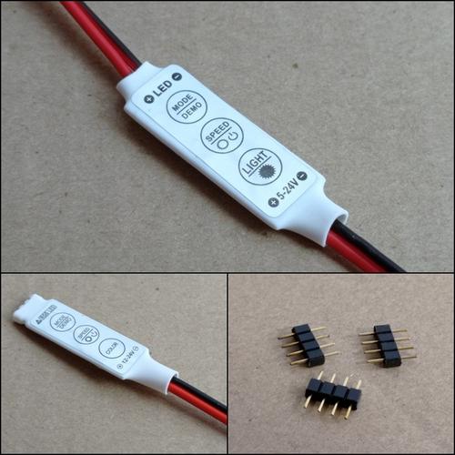Jual modul led mini dimmer controller single RGB PIN 5v 12v 24V 5050 ...