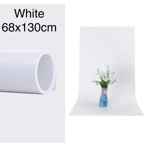 Jual Background Foto 68x130cm White Putih Photo PVC Backdrop Pure Color ...