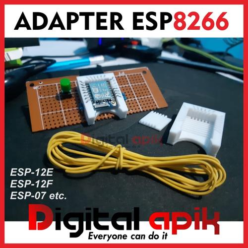 Jual Adapter ESP8266 Breakout Burner Burning Tool Text Flasher ESP-12E 3D - Putih - Kab ...