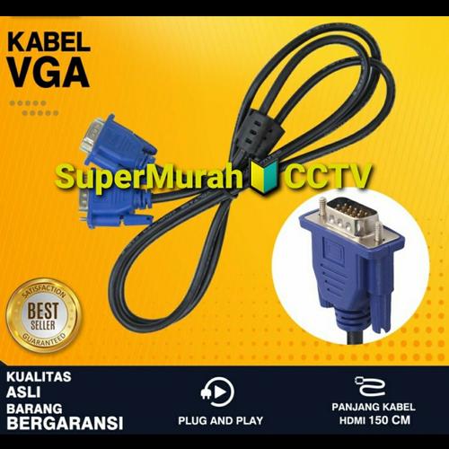 Jual KABEL VGA CCTV KOMPUTER DVR NVR XVR - 150cm - Jakarta Barat ...