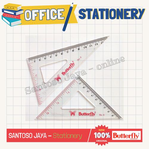 Jual Penggaris Segitiga Set BUTTERFLY No.6 - Kab. Kudus - Santoso Jaya ...