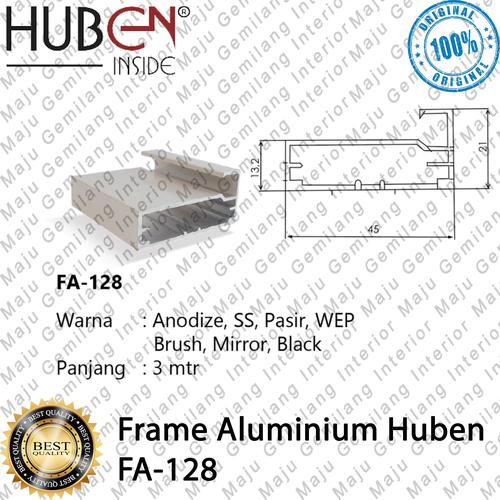 Jual Profil Frame Handle Alumunium Aluminium HUBEN FA 128 Varian ...
