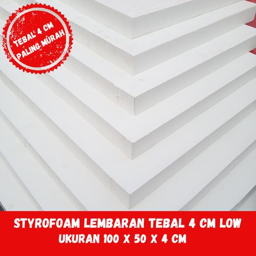 Jual sterofoam / styrofoam lembaran 4 cm low / papan styrofoam 4 cm low ...