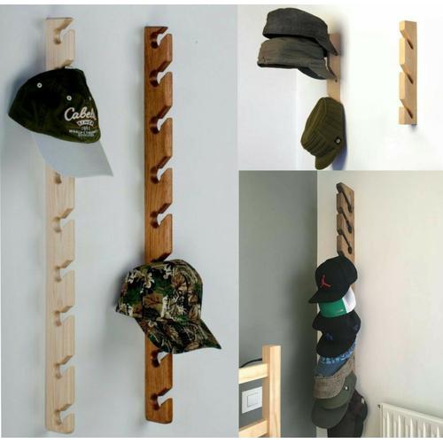 Jual rak topi kayu/hanger/display topi/gantungan topi - 25cm brown ...