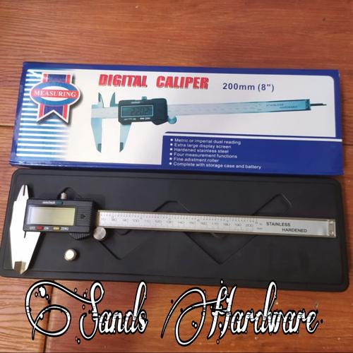 Jual Sigmat Digital 0 -200 mm Digital Caliper 8 Inch Stainless Hardened ...