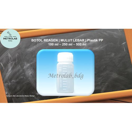 Jual Botol Reagen 100 ml | Mulut Lebar | Bahan Plastik Polypropilene ...
