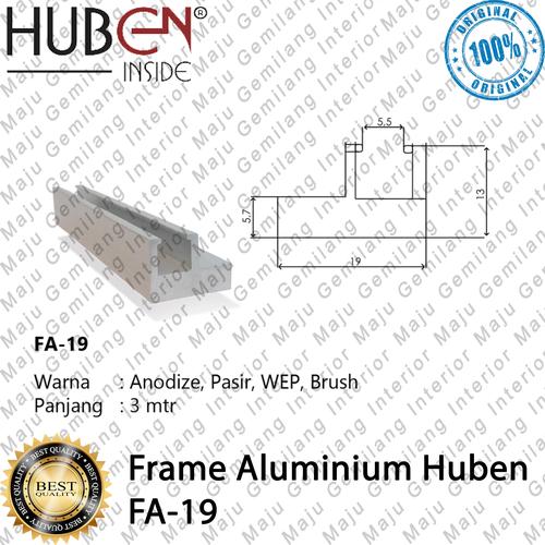 Jual Profil Frame Handle Alumunium Aluminium HUBEN FA 19 Varian ...