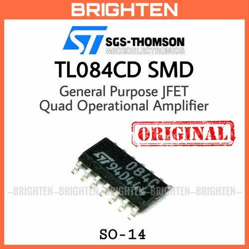 Jual ST TL084CD JFET Quad Op-Amp TL084 SMD - Kota Bandung - BRIGHTEN SHOP | Tokopedia