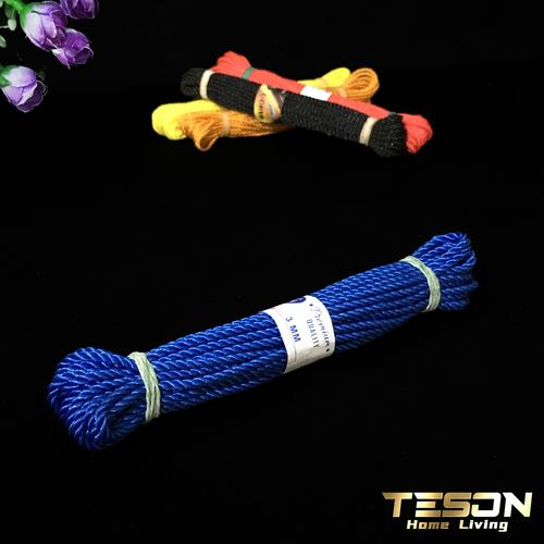 Jual Tali Tambang PE Warna Warni 3 MM / Tali tambang plastic Wahoo 10 m ...