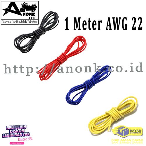 Jual Kabel AWG 22 1Meter / Kabel AWG 22 Serabut Tembaga 1Meter Jumper Cable - Merah - Jakarta ...