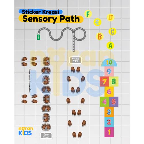 Jual STICKER SENSORY PATHWAY ALUR JALAN MOTORIK KASAR ANAK NORAN KIDS ...