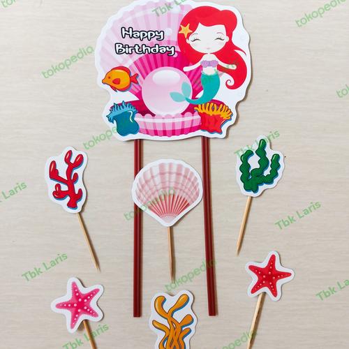 Jual TOPPER MERMAID / CAKE TOPPER MERMAID / TOPPER KUE MERMAID - Kab ...