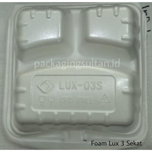 Jual Styrofoam Lux 3 Sekat / Gabus Nasi - TanpaBublewrap - Kota ...