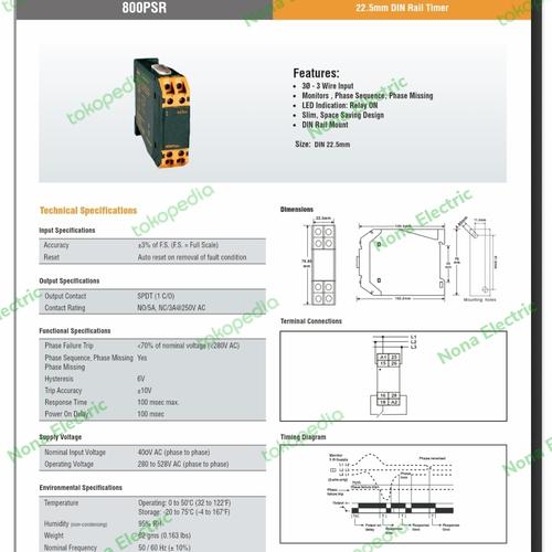 Jual Selec 800PSR Analog Phase Sequence Relay - Jakarta Barat - Nona ...