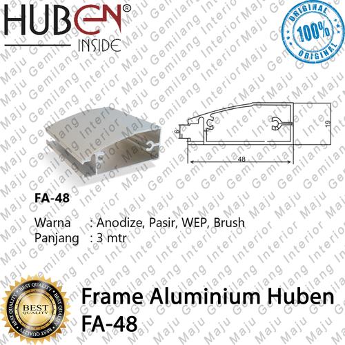 Jual Profil Frame Handle Alumunium Aluminium HUBEN FA 48 Varian - Pasir ...
