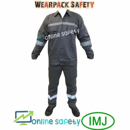 Jual WEARPACK SAFETY IMJ SETELAN BAJU CELANA WEARPACK PROYEK - Abu-abu ...