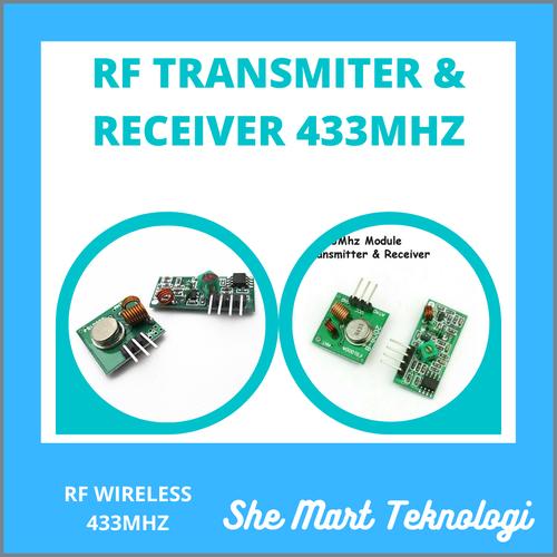 Jual Modul RF Wireless Receiver & Transmitter 433MHZ 5V - Kota ...